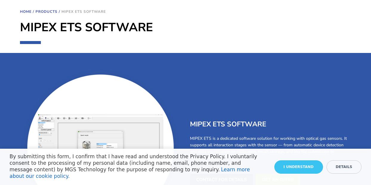 MIPEX ETS Software - MGS Technology